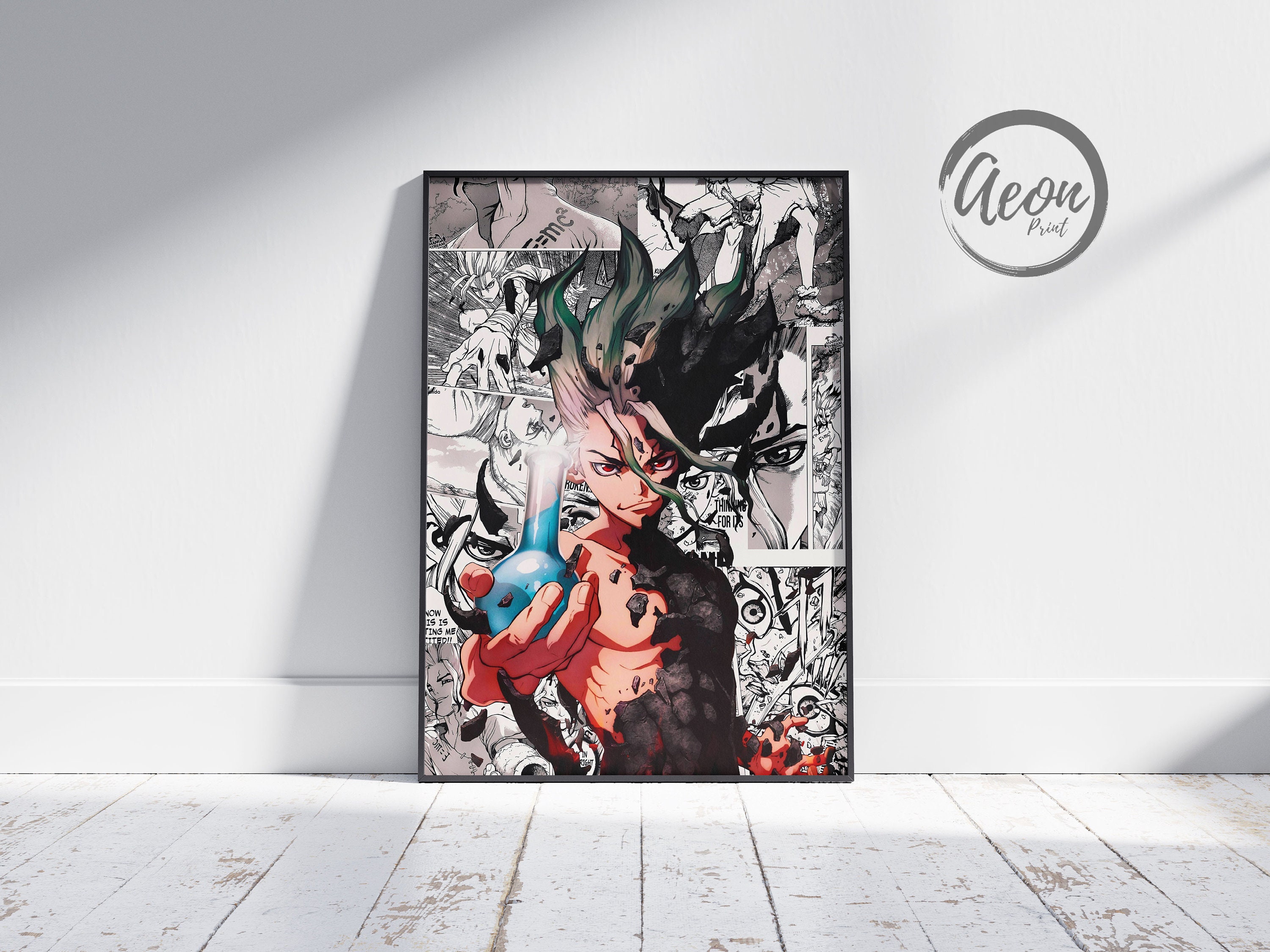 Anime Manga Character Poster _ Minimalist Anime Poster _ Minimalist ...