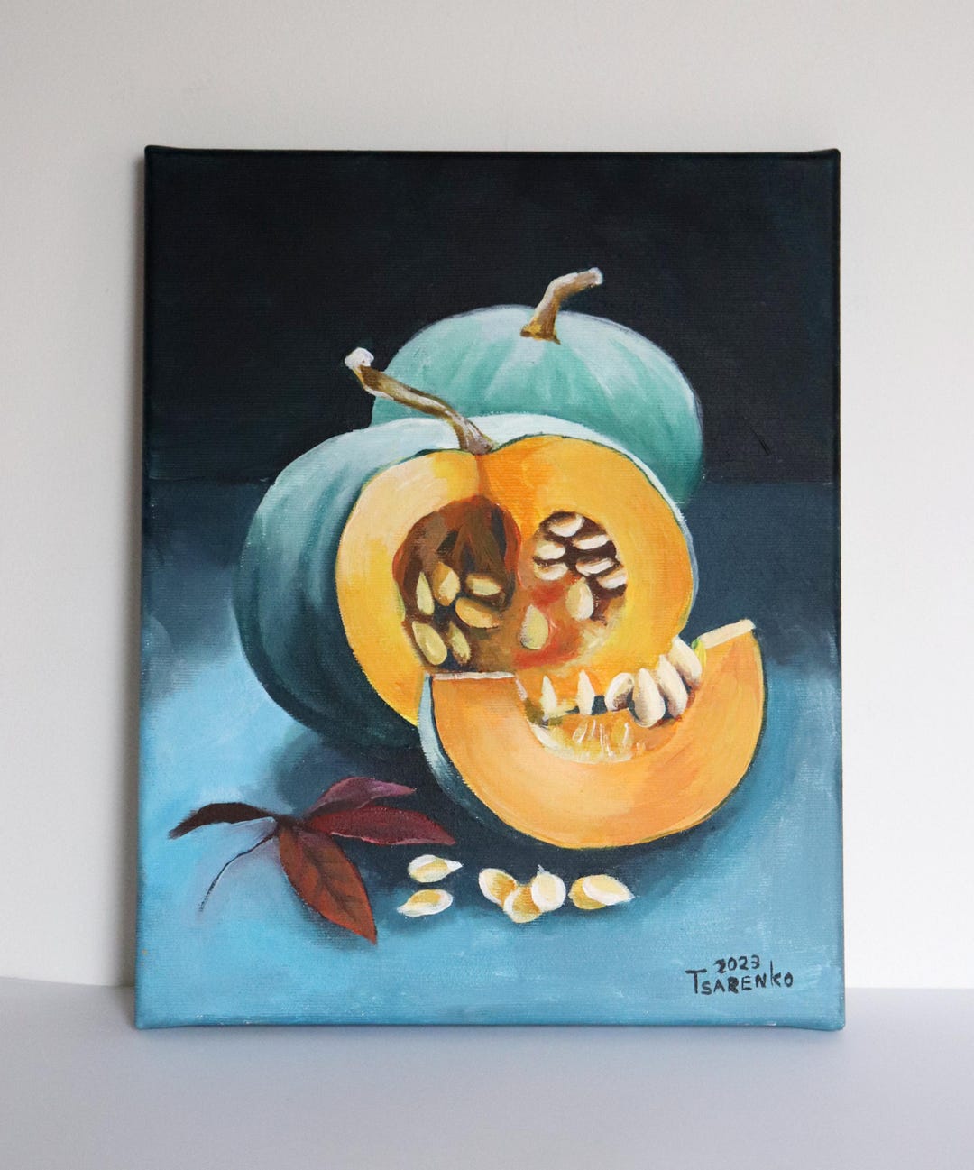 Gourd Acrylic Painting Original Art, Artwork - Etsy