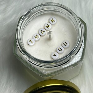 Custom Message Letter Bead Candle - Etsy