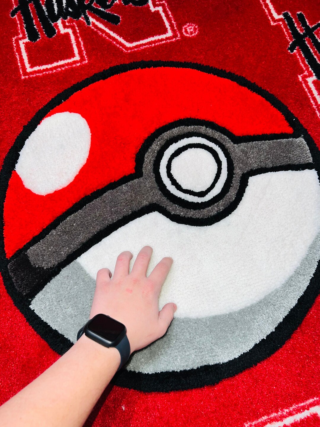 Handmade Pokèball Rug - Etsy
