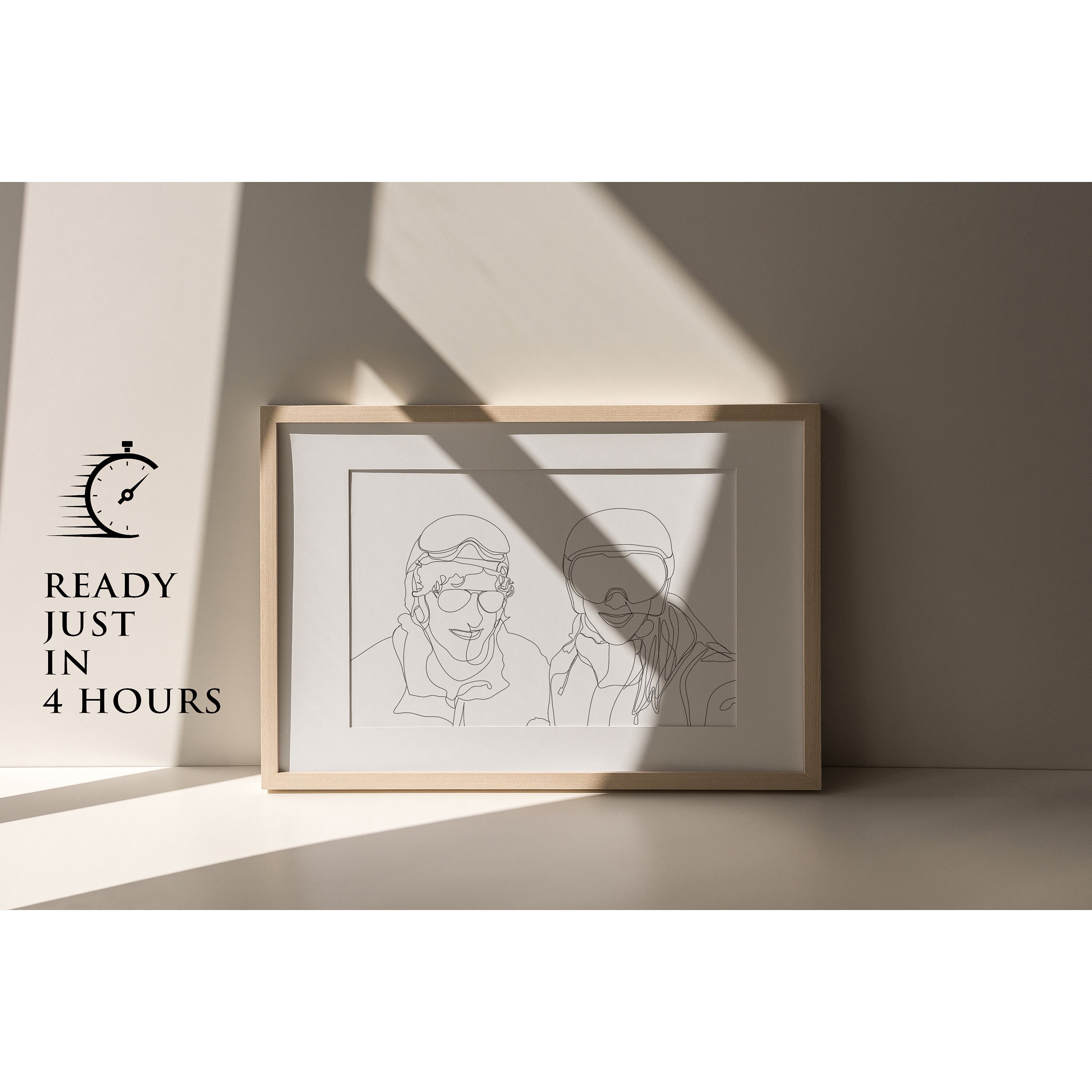 Custom One Line Drawing Print, Digital Line Art, Drawing From Photo ...