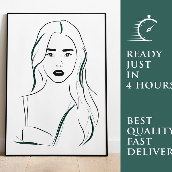 Custom Line Drawing - Etsy