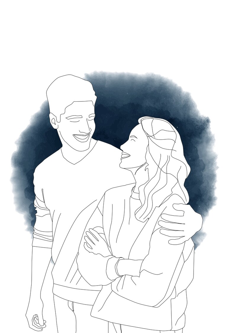 Custom Line Drawing Digital Line Art Drawing From Photo - Etsy