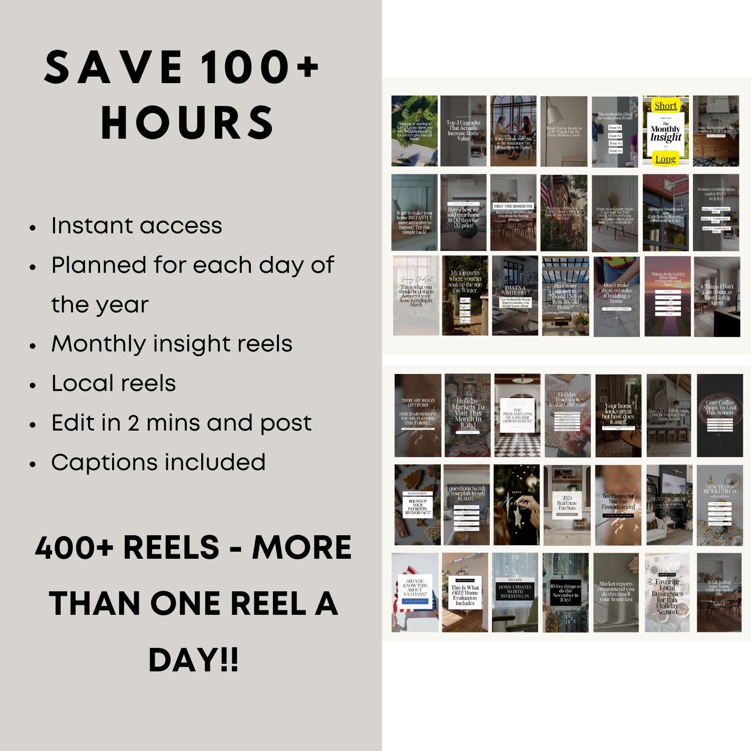 400+ Real Estate Reels Templates: Canva Editable Video Graphics - Etsy