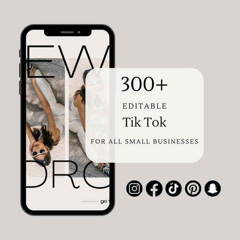 300+ Editable Tik Tok Reel Templates: Social Media Video (digital ...