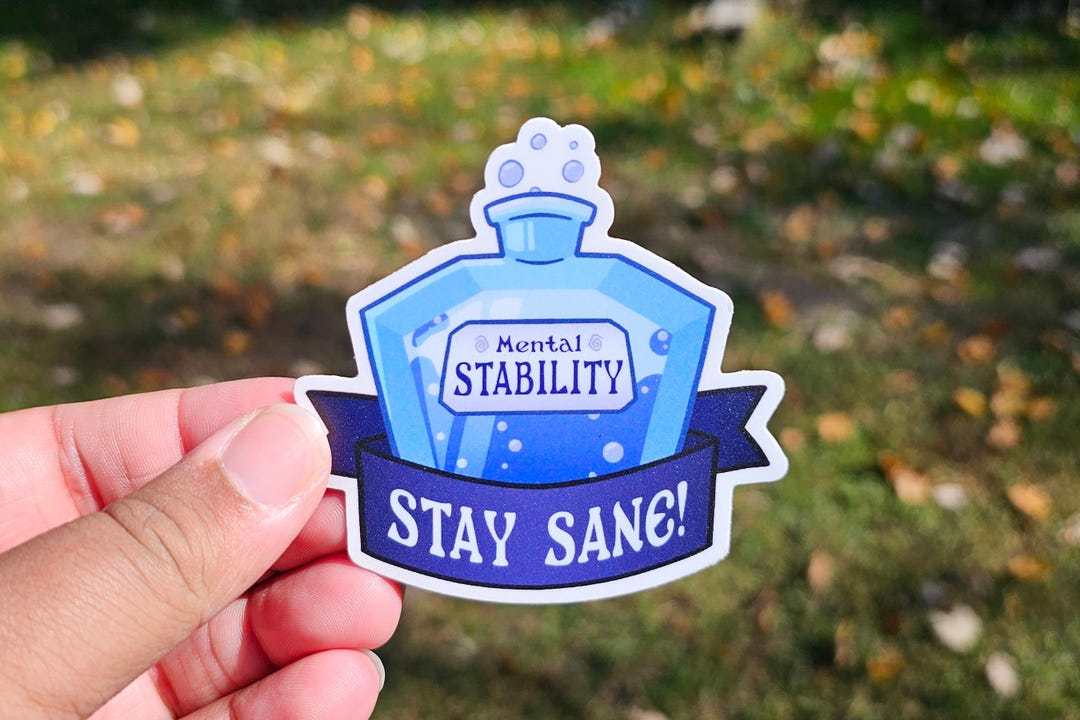 Mental Stability Potion Sticker | Empowering Elixirs | 3" - Etsy
