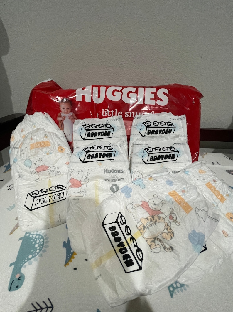 Personalized Baby Name Diaper Pack - Etsy