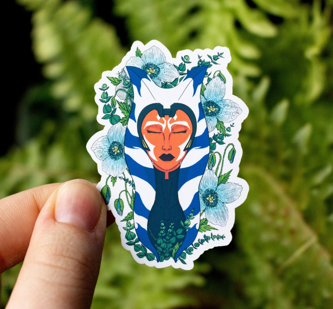 Ahsoka Tano Sticker || TCW Season 7 || Flowers and Snips - Etsy