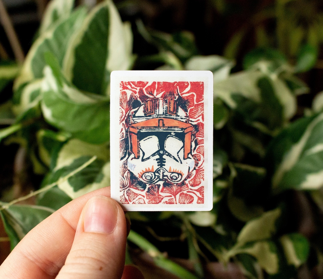 Commander Cody's Helmet Sticker || Ginkgo - Etsy