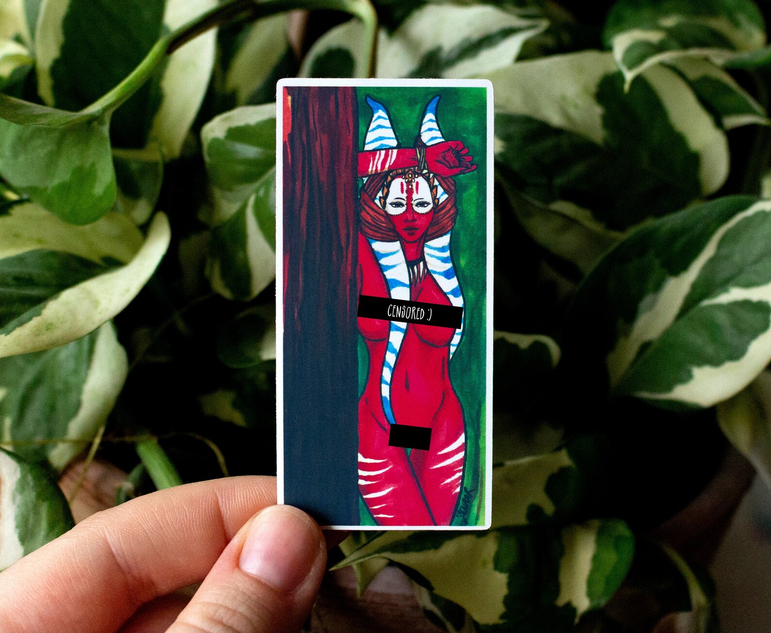 Shaak Ti Sticker NSFW Aesthetic Nude - Etsy