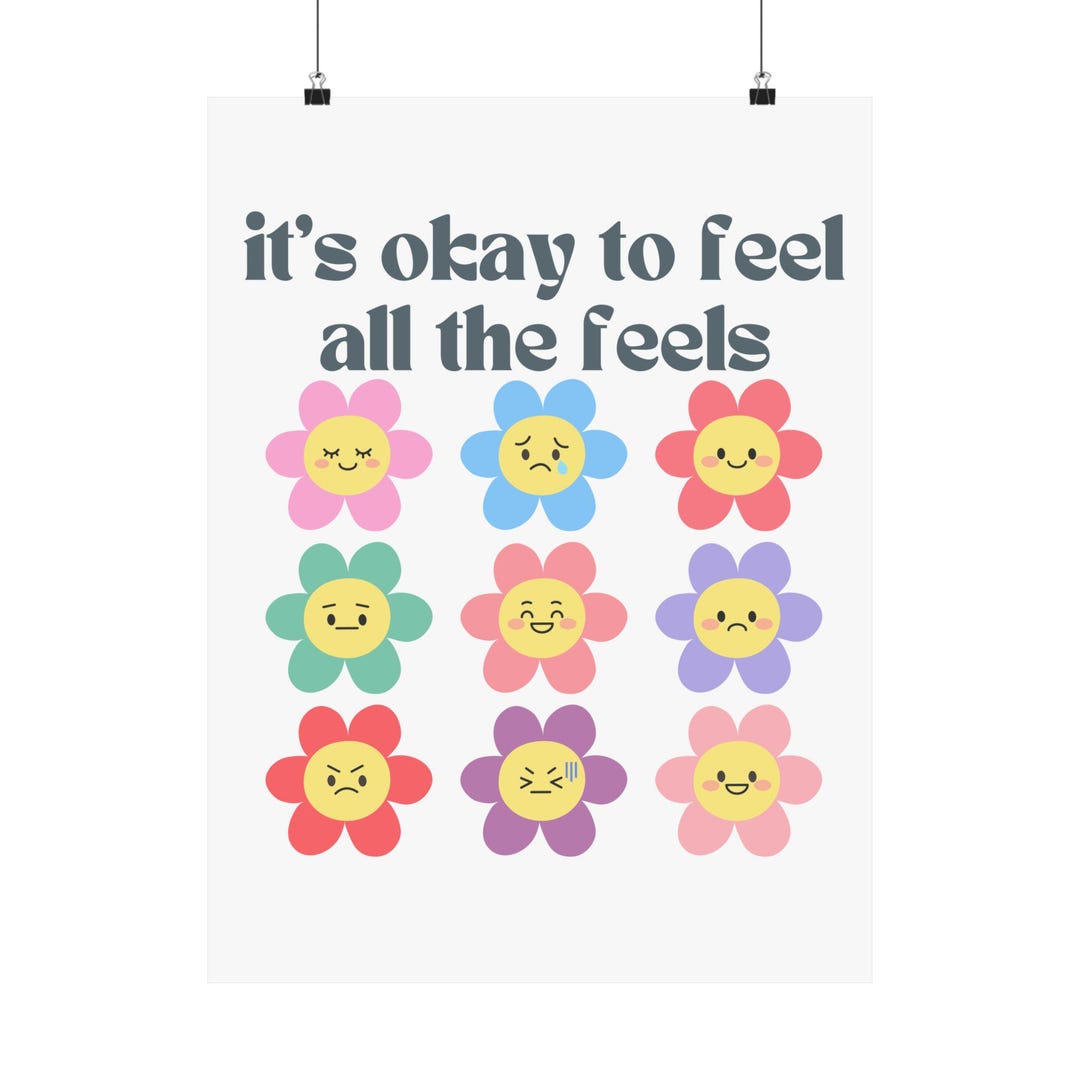 It's Okay to Feel All the Feels Poster - Etsy