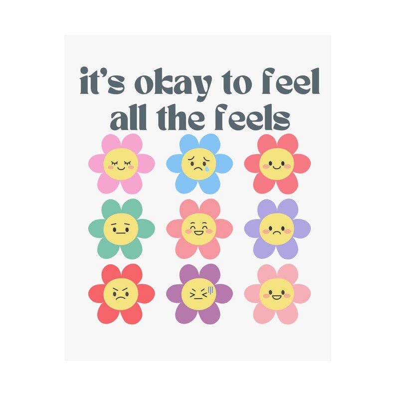 It's Okay to Feel All the Feels Poster - Etsy