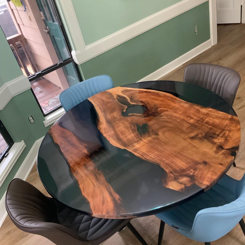 Round Epoxy Table - Etsy
