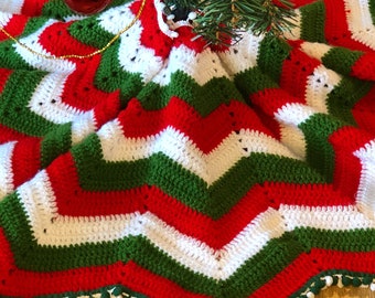 Granny Ripple Tree Skirt Crochet Pattern - Etsy