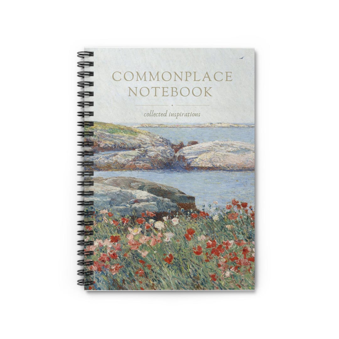 Commonplace Spiral Notebook: Collected Inspirations - Ruled Line ...