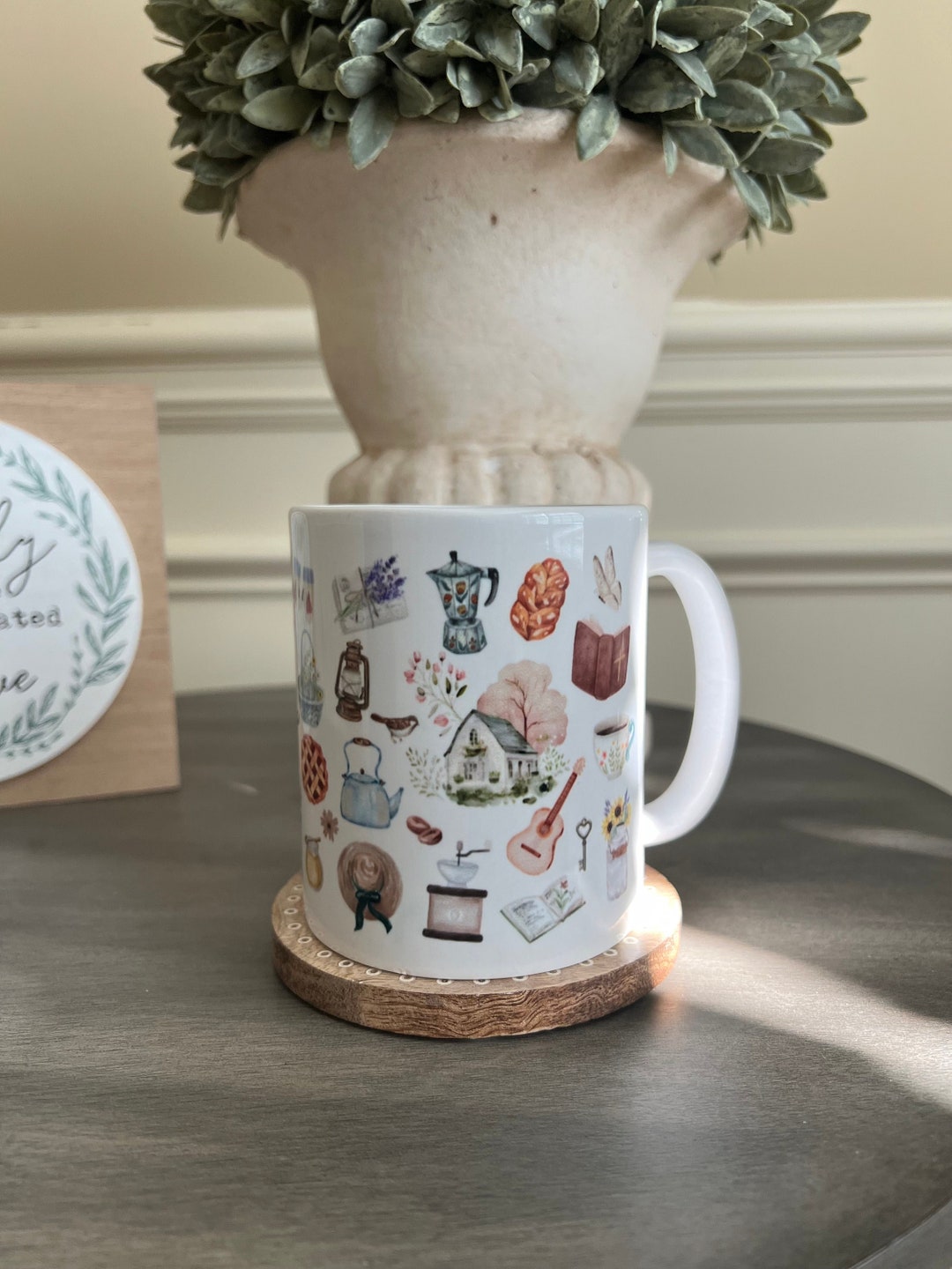 Cottagecore Farm Life Mug: Homemaker Gift, Christian Mom Coffee Cup - Etsy