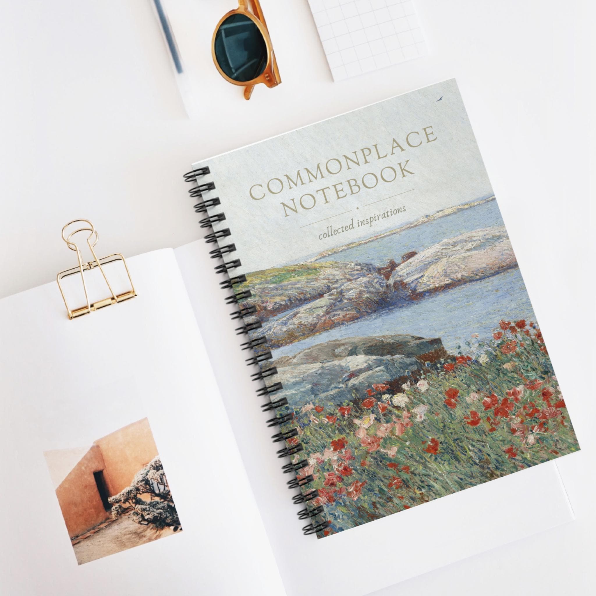 Commonplace Spiral Notebook: Collected Inspirations - Ruled Line ...