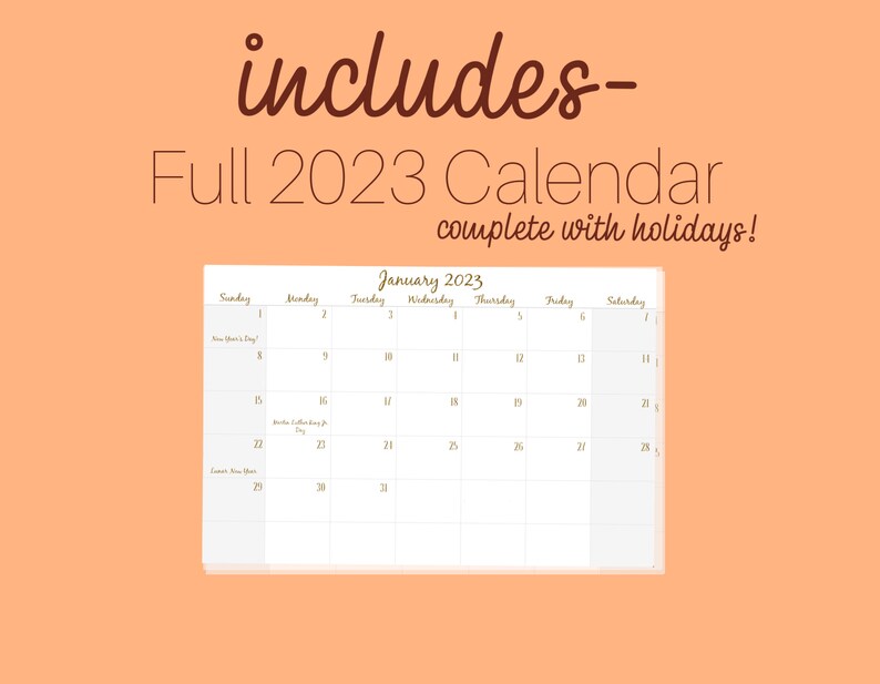223 Things to Do 2023 Calendar, Planner, & List! - Etsy