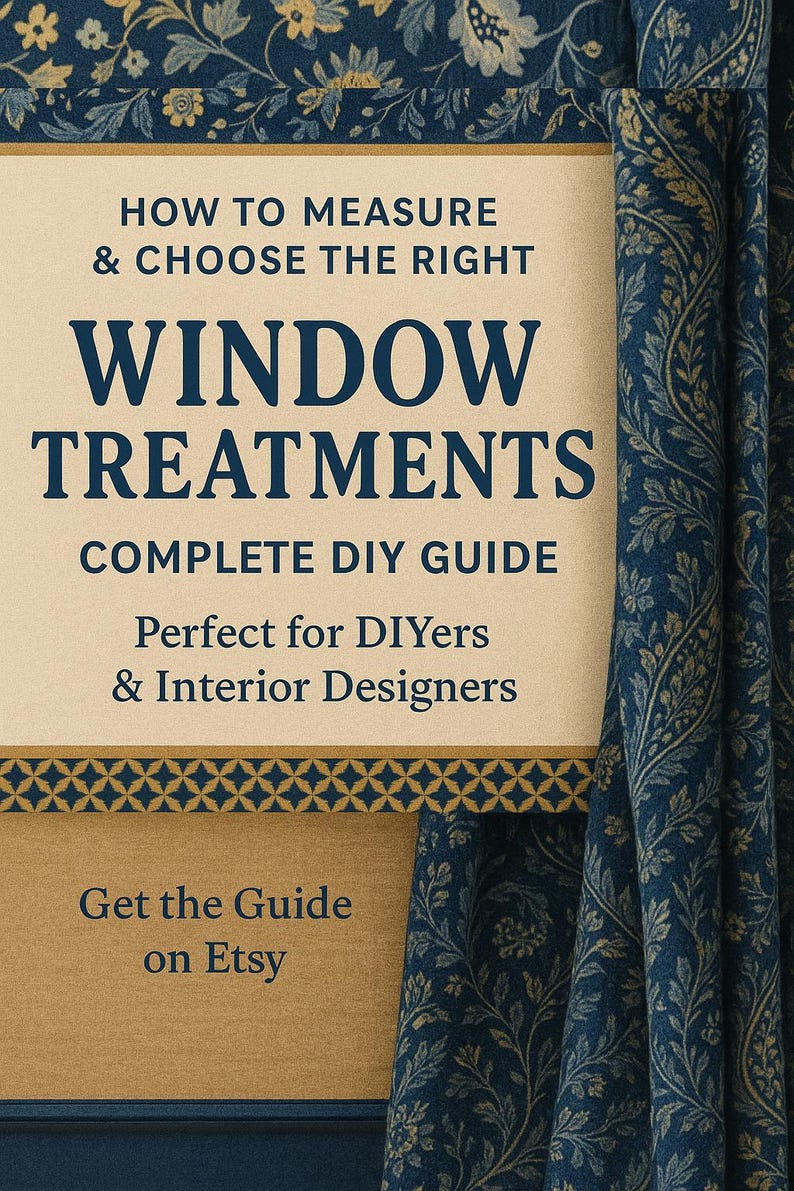 Window Treatment Measuring & Specification Guide – Drapery Panels ...