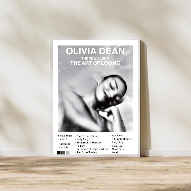 Olivia Dean Poster Olivia Dean Album Cover The Art Of Loving Cover