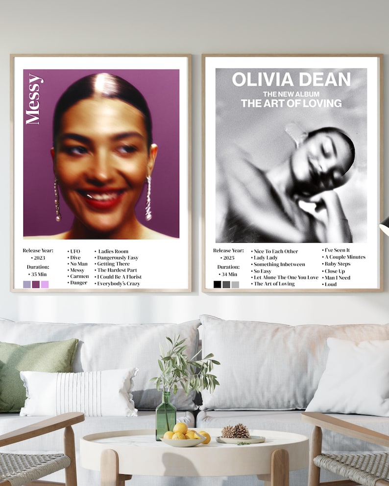 Olivia Dean Poster, Olivia Dean Album Cover, the Art of Loving Cover ...