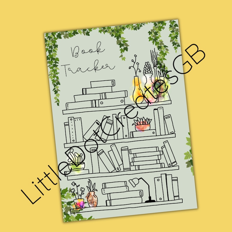 Book Tracker Printable, Reading Log Digital Download - Etsy
