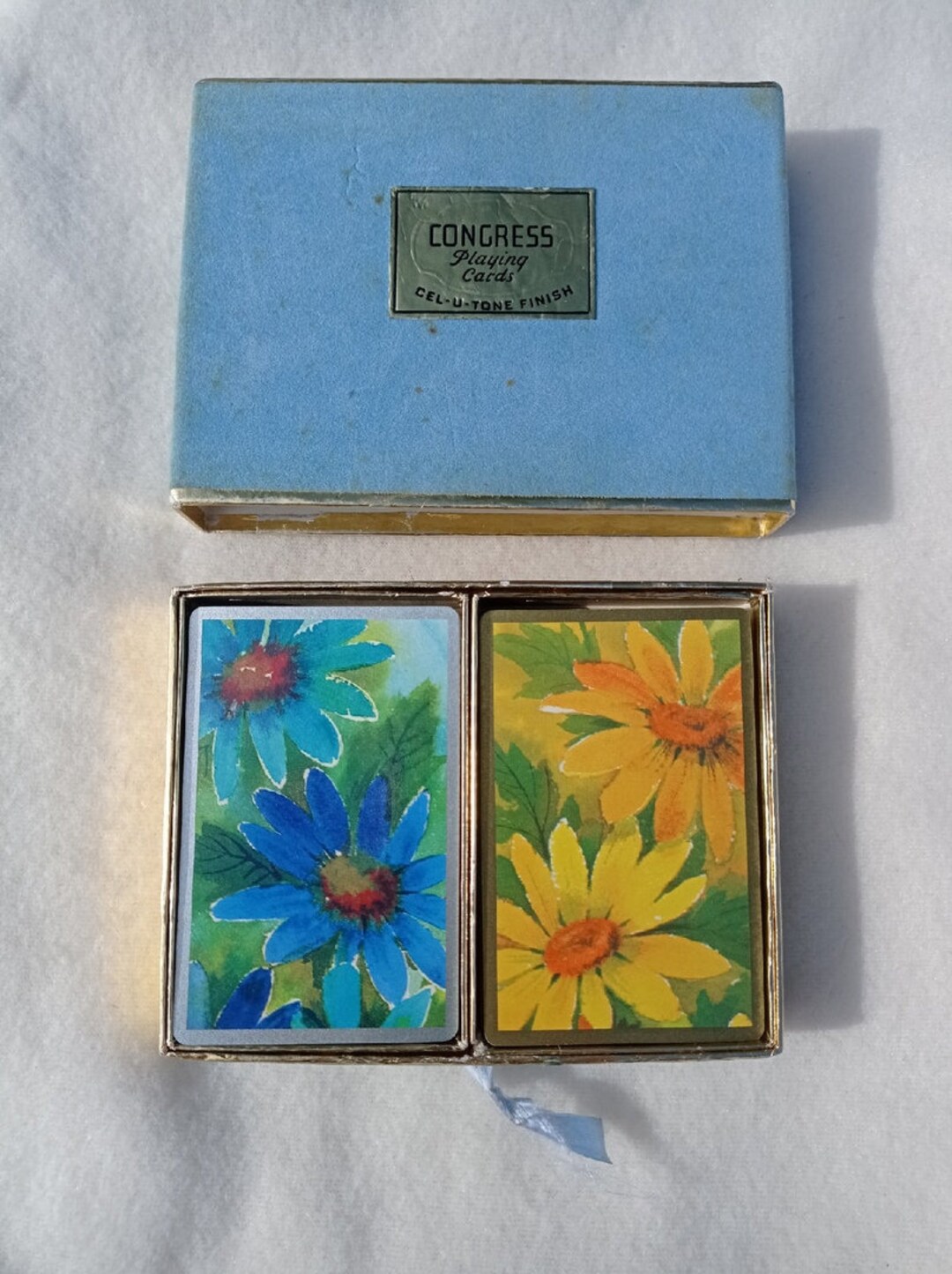 2 Decks Vintage Playing Cards Congress in a Box - Etsy