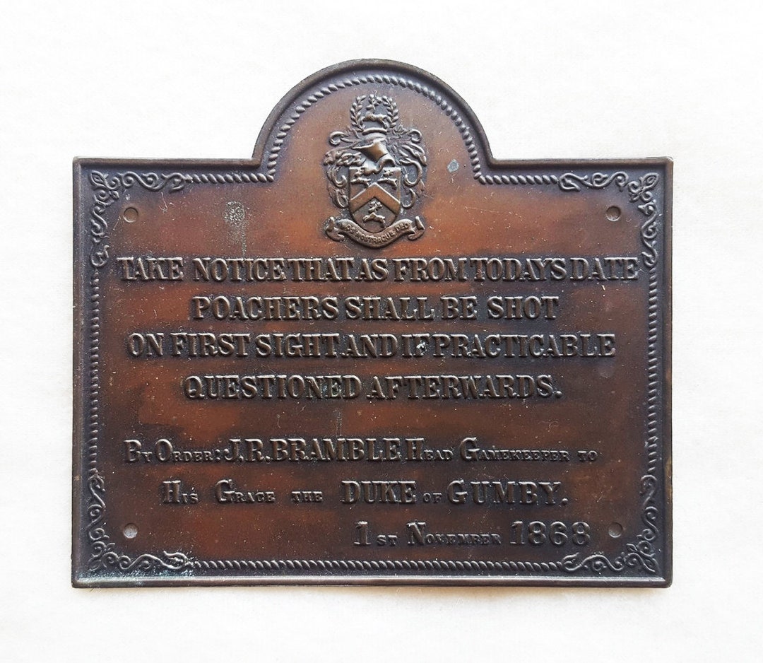 Title Plaque Name Plate Hunters Theme Poachers Hunting - Etsy