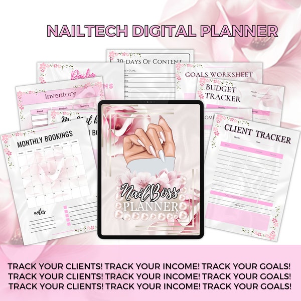 Nail Tech Planner - Etsy
