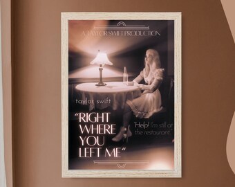 Right Where You Left Me Poster - Etsy