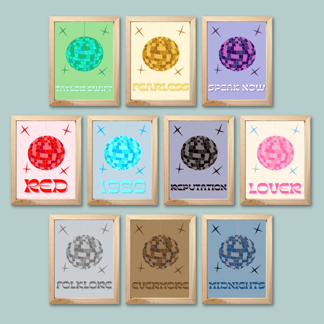 Mirrorball Eras Poster Collection Taylor Swift Eras Digital Prints - Etsy