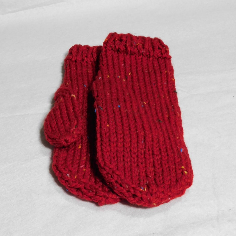 Red Mittens - Etsy