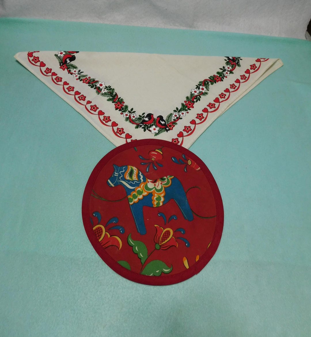 Group of Two Vintage Swedish Themed Doilies - Etsy