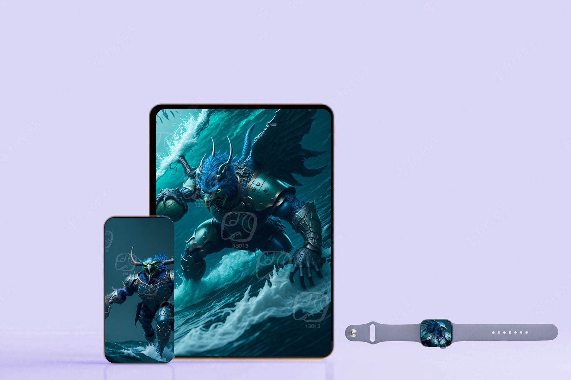 Seahawk Fan Illustrations | Football Mascot Art | Man Cave Decor | Game ...