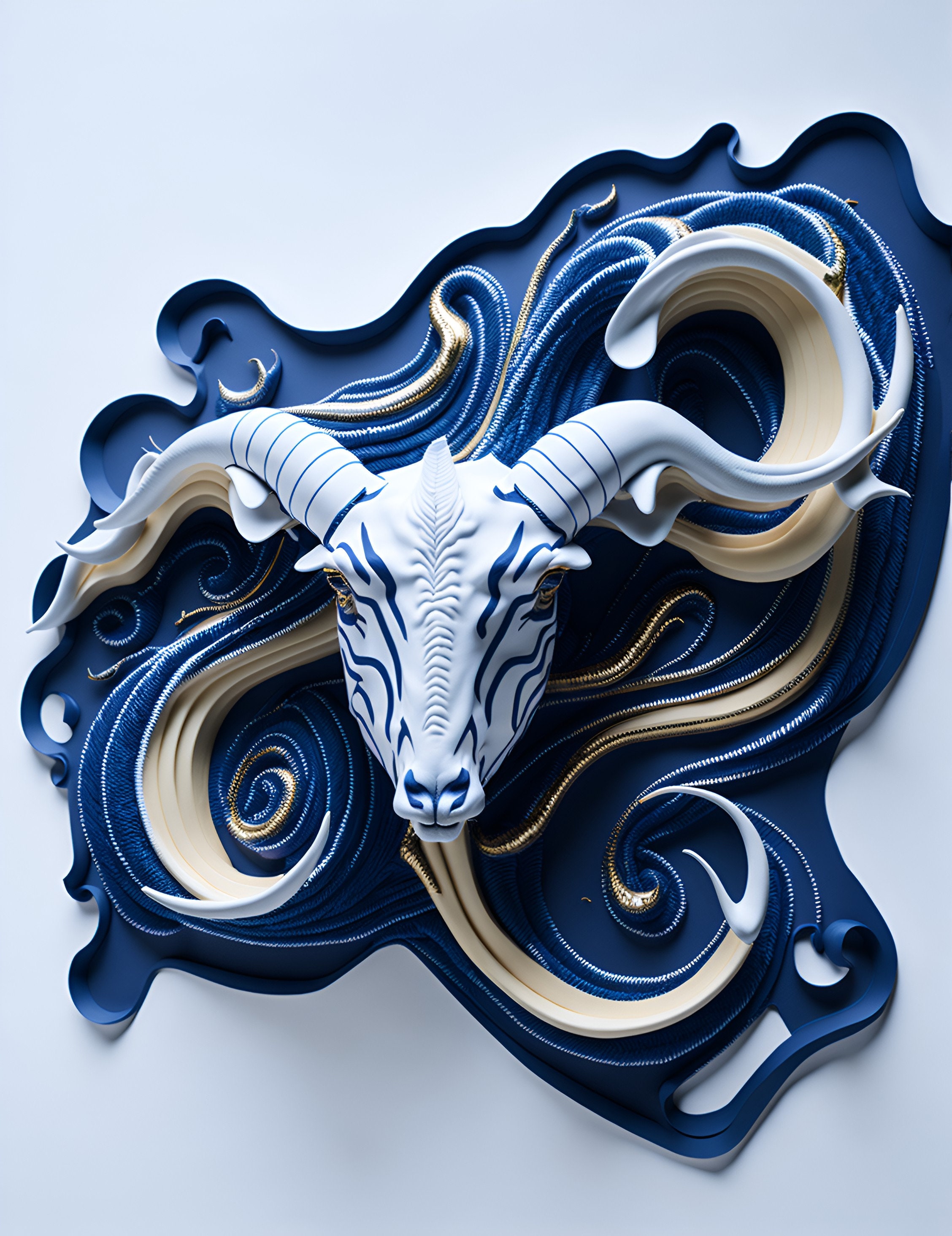Ram Fan Illustrations Football Mascot Art Man Cave Decor Game Room Art ...