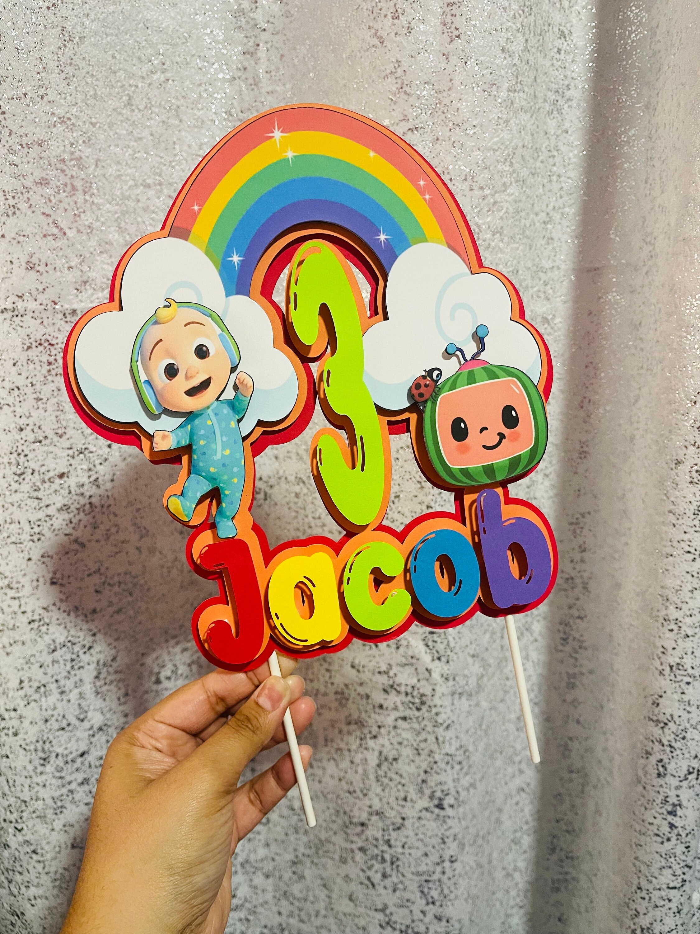 Cocomelon Cake Topper Custom Cocomelon Party Decor - Etsy Denmark