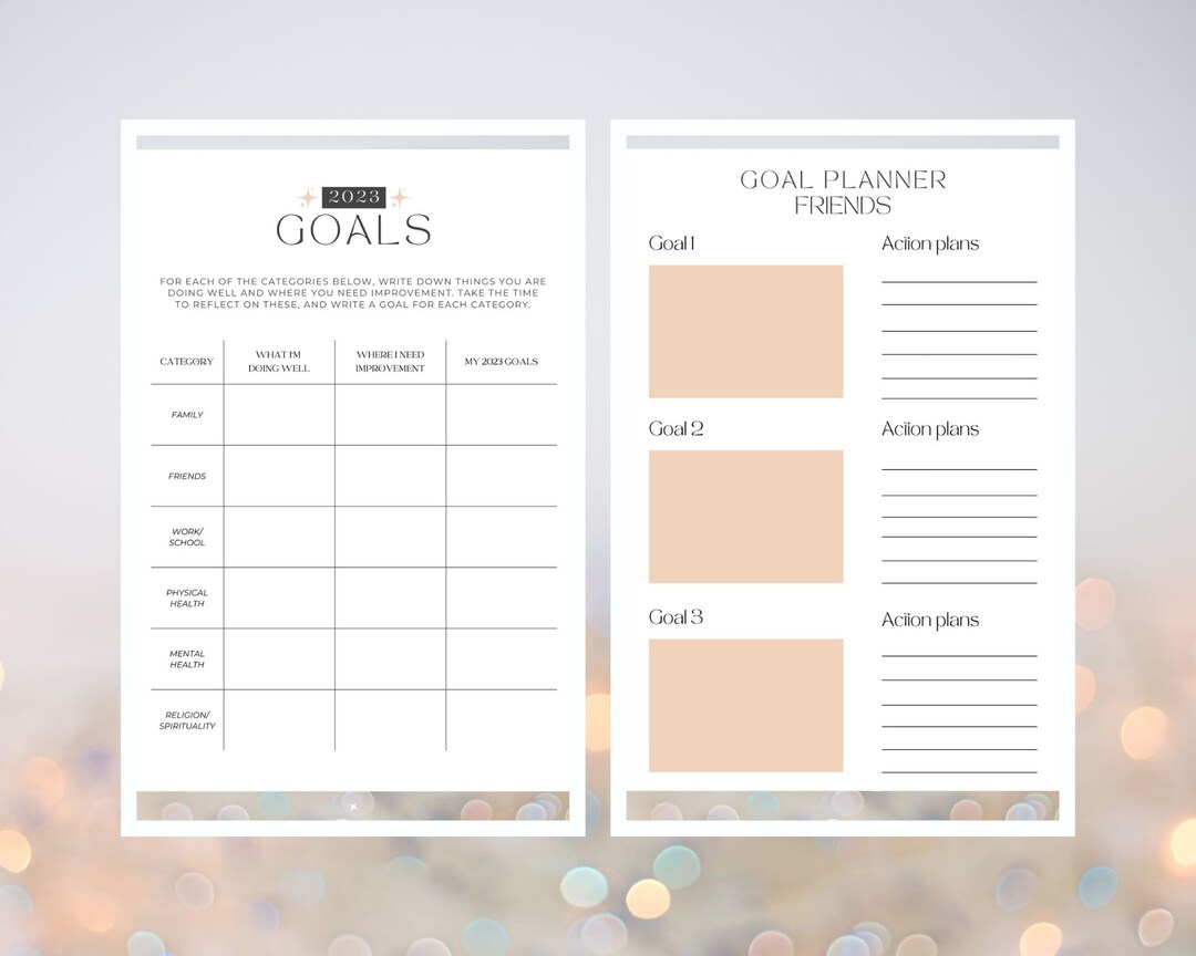 2023 Goal Planner - Etsy