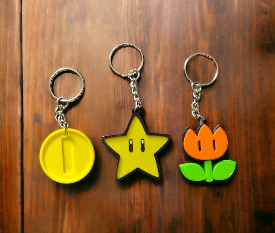 Mario Themed Keychains - Etsy