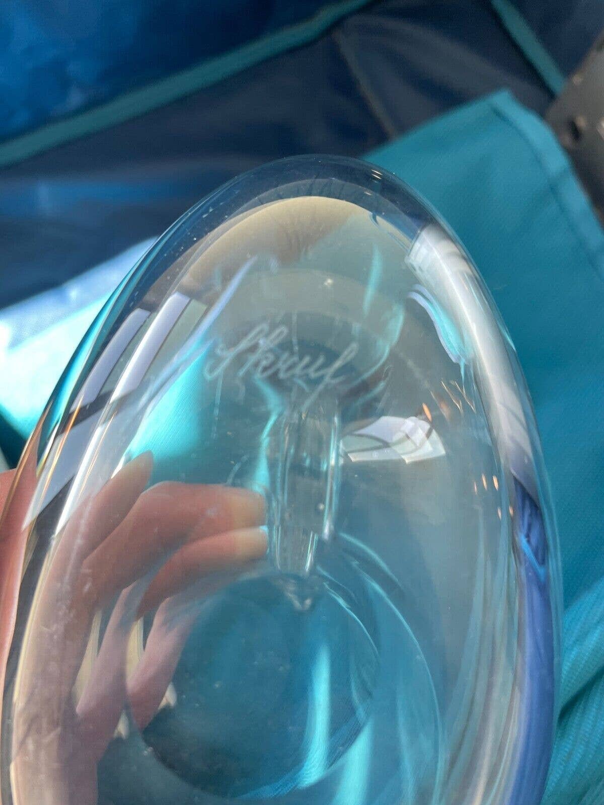 SKURF Signed Clear Glass Water Pitcher, Beverage Carafe Wine Decanter ...