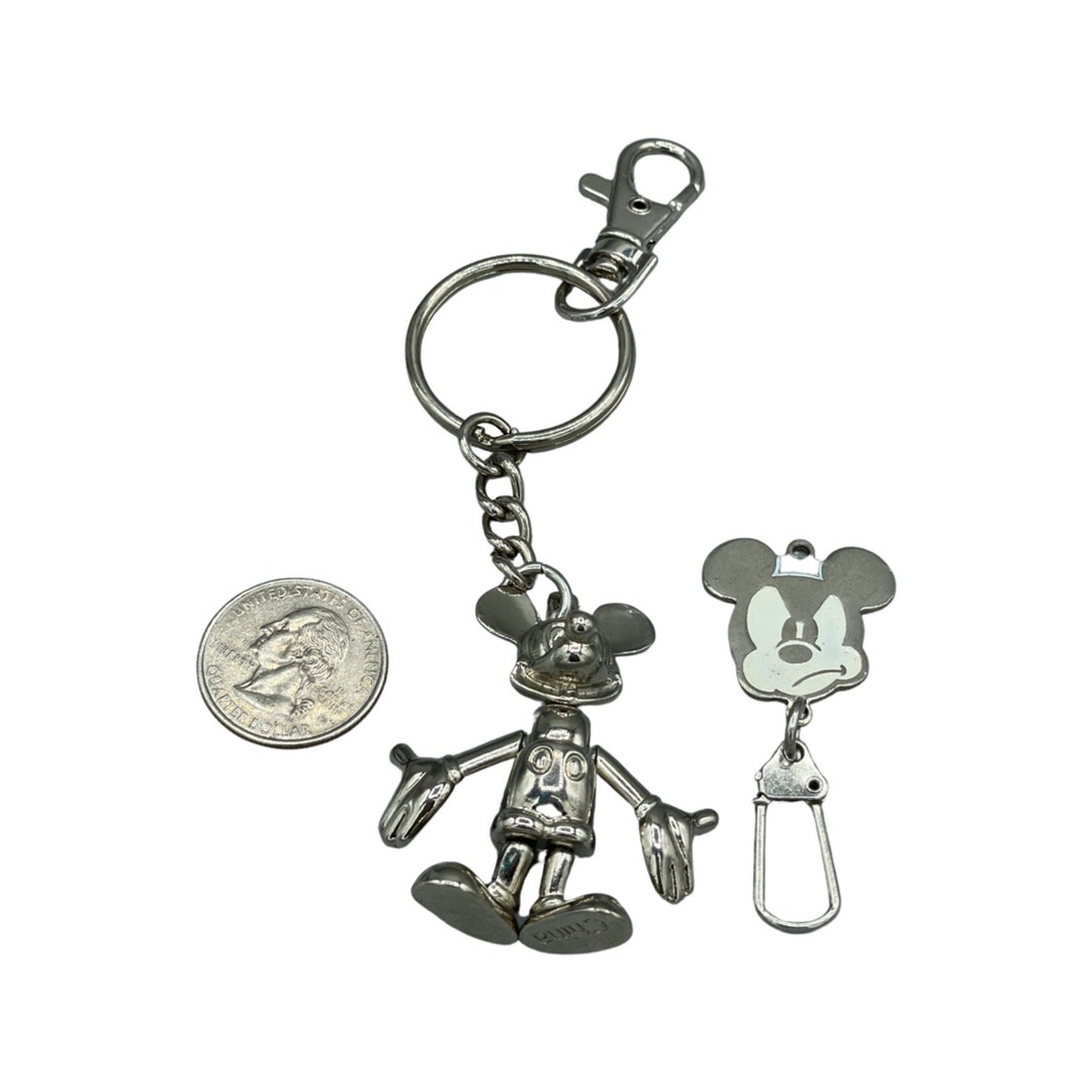 Vintage Mickey Mouse Disney Swivel Key Chain & Grumpy Face Lucky Clip ...