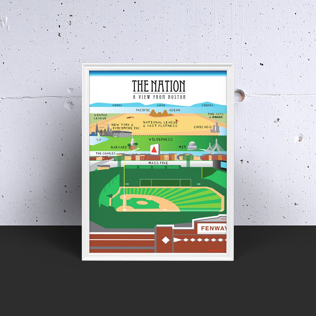 Boston Red Sox Poster | the Nation! A View From Fenway Park | Vintage ...