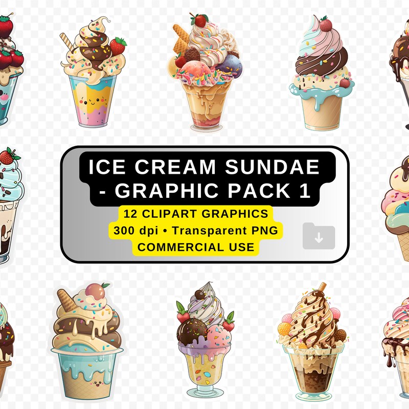 Ice Cream Graphics - Etsy