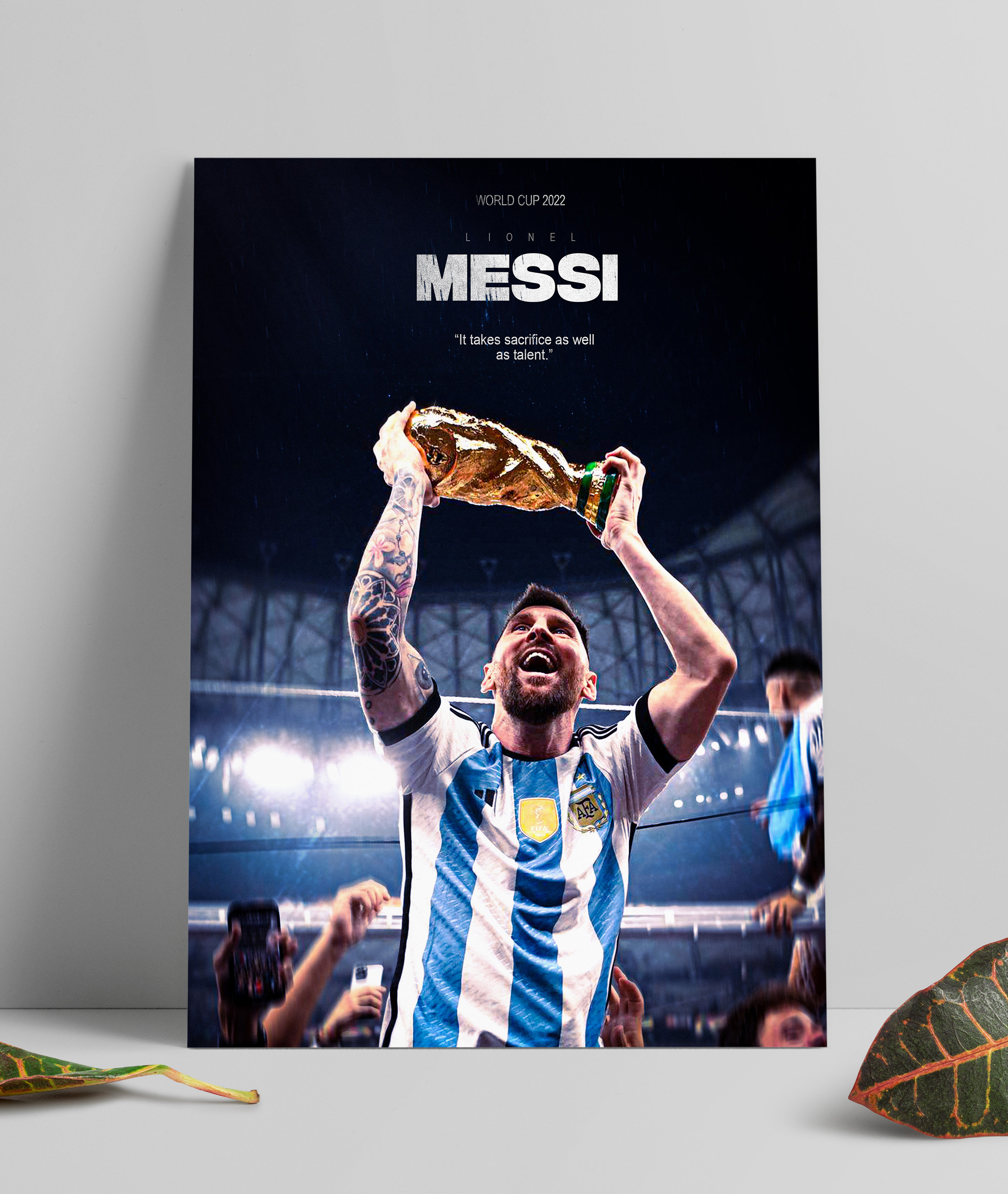 Lionel Messi Poster World Cup 2022 Football Gifts Football Room Decor ...