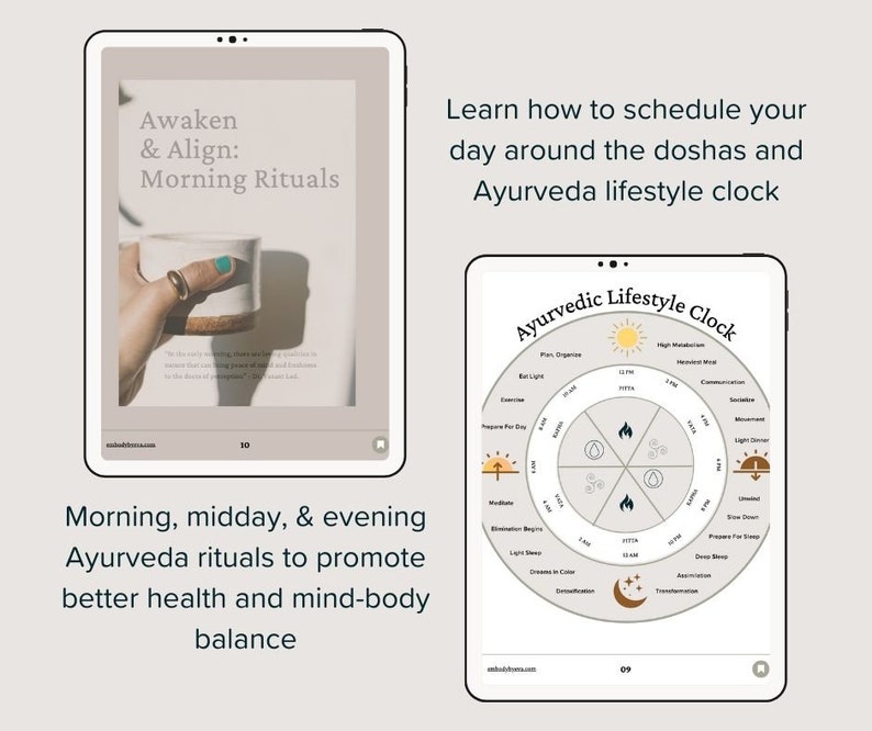 Ayurveda Daily Routine | Digital Guide - Etsy