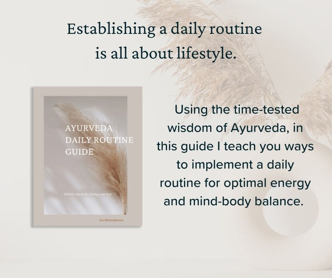 Ayurveda Daily Routine Digital Guide - Etsy