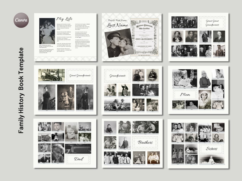 Extended Family History Book / Cousin Chart / Descendant Chart - Etsy