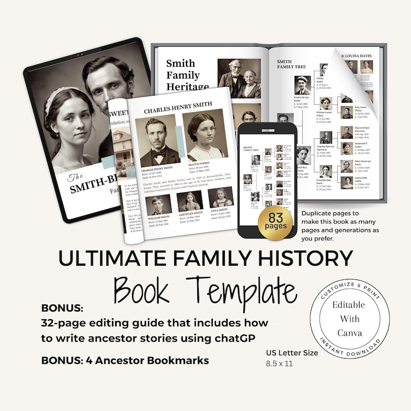 Canva Family Tree Svg - Etsy