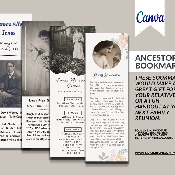 Family Tree Template - Etsy