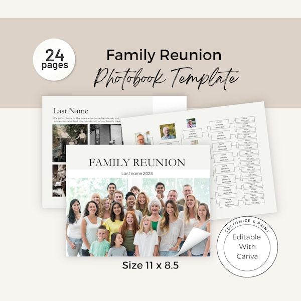 Family Reunion Souvenir Book - Etsy