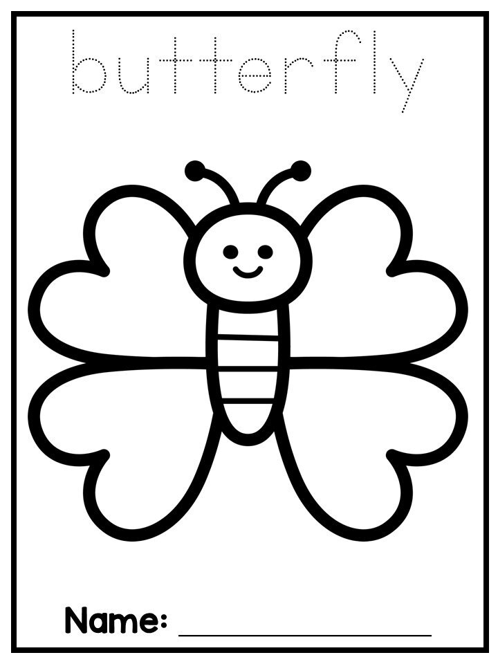Spring Coloring and Tracing Pages - Etsy